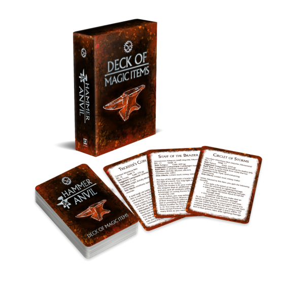 Vault 5e: Hammer & Anvil Magic Item Deck – Dragon Guild